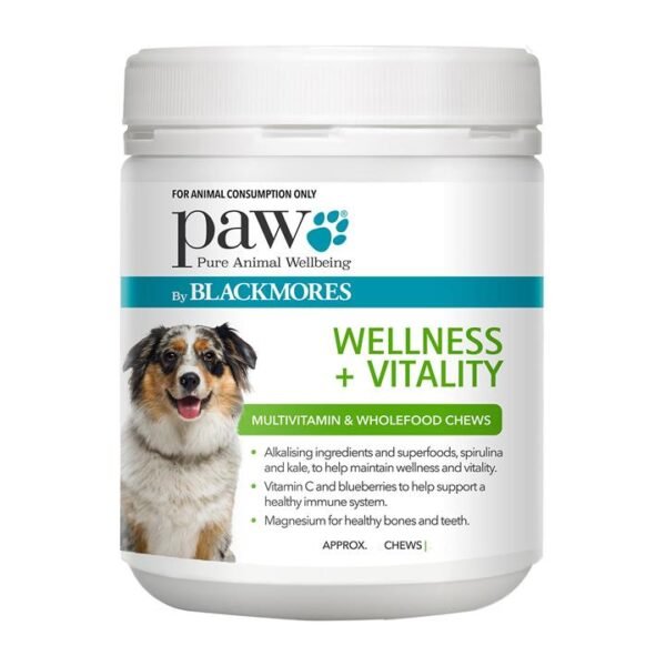 Paw Wellness & Vitality Multivitamin Chews 300 Gm` 1 Pack - Waggly Shop